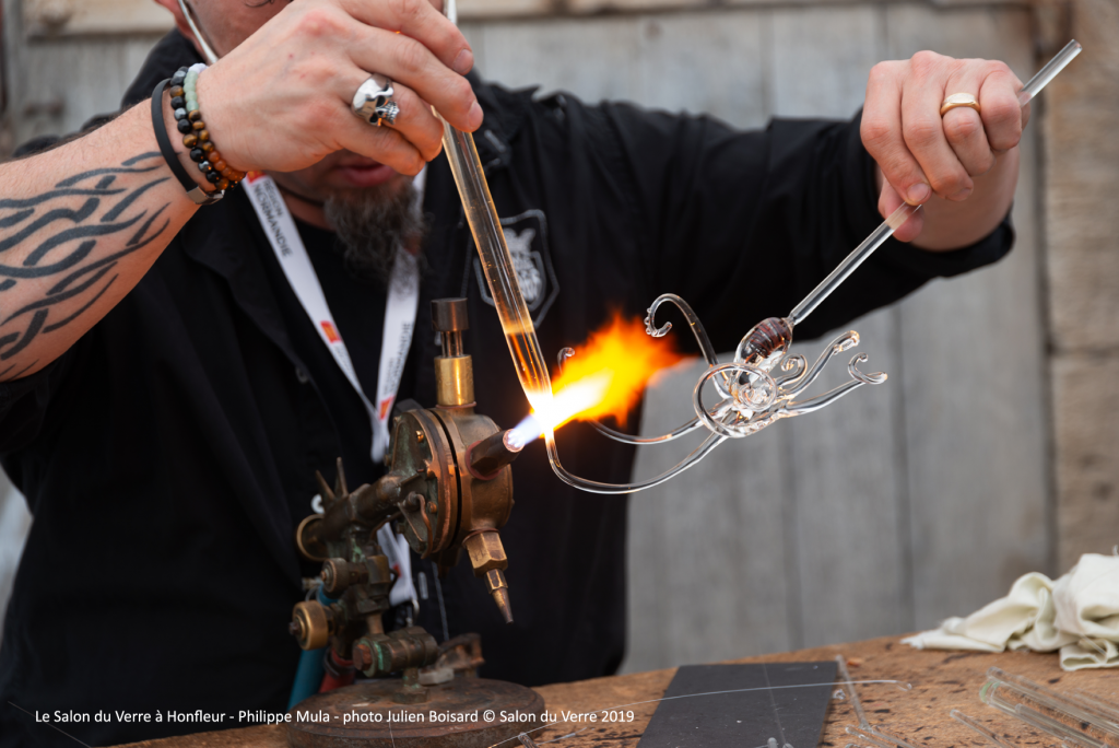 philippe mula, verrier à la flamme - Le Salon du Verre, Honfleur